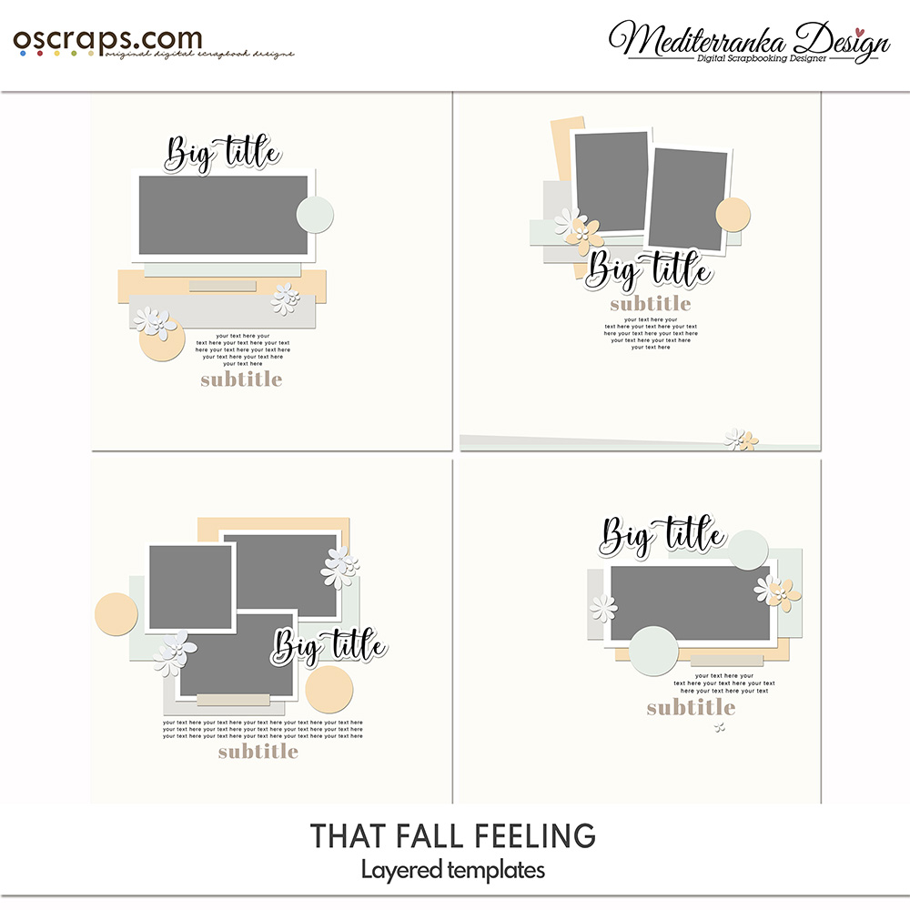 TUTORIAL: AUTUMN LAYOUT - Mediterranka Design